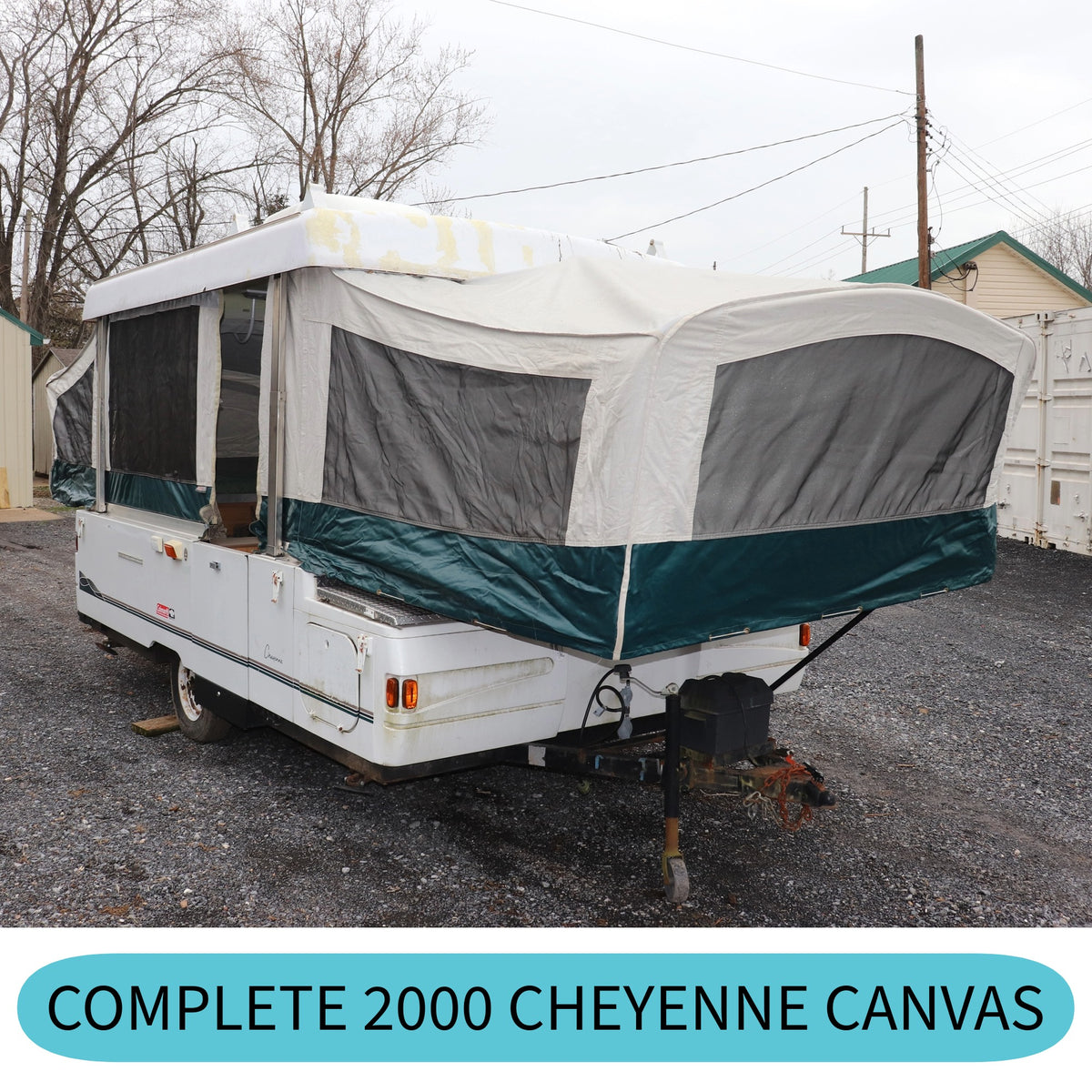 Complete Used Canvas Set 2000 Cheyenne — coleman pop up parts