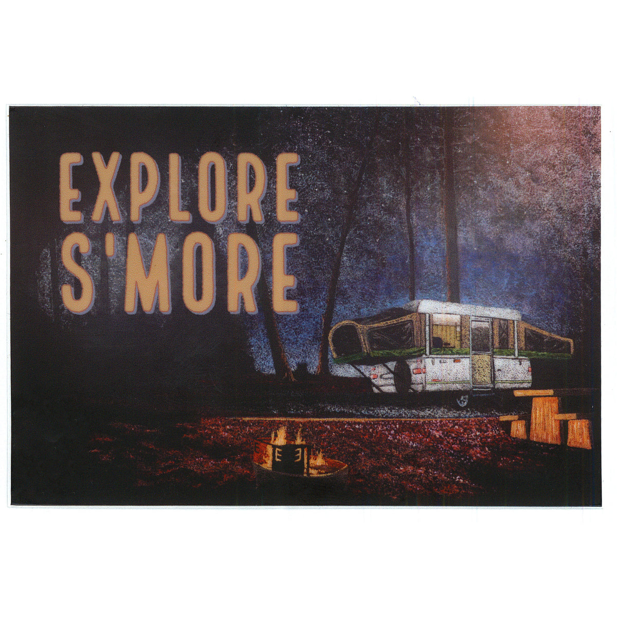 Explore S'more Decal — coleman pop up parts