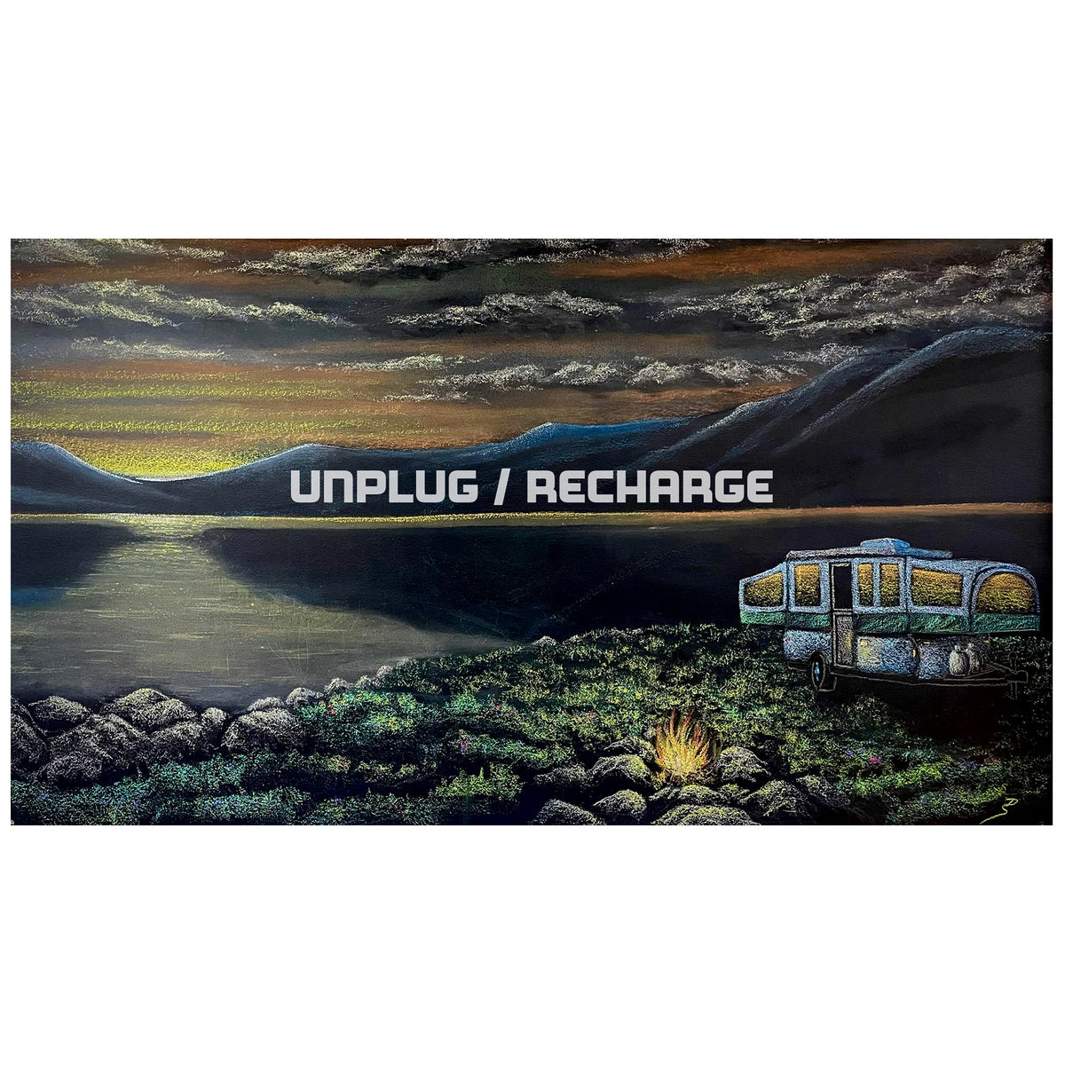 Unplug / Recharge Decal — coleman pop up parts