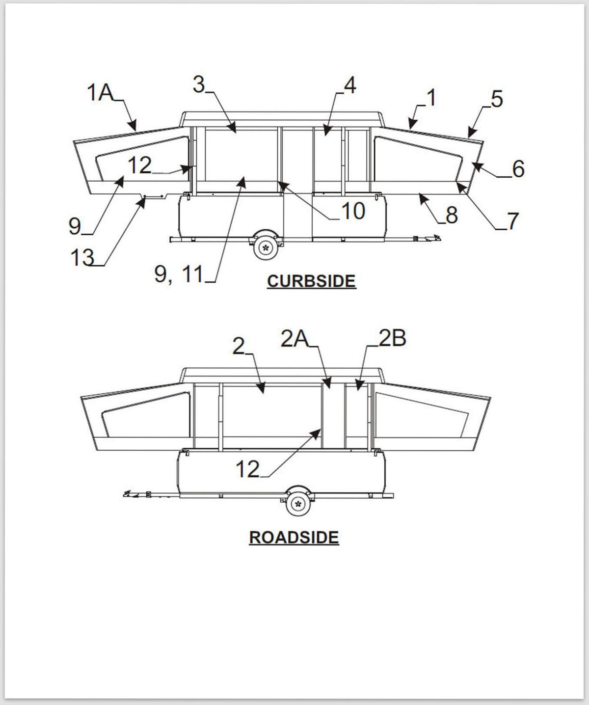 Canvas Tip Out 2010 Bayside — coleman pop up parts